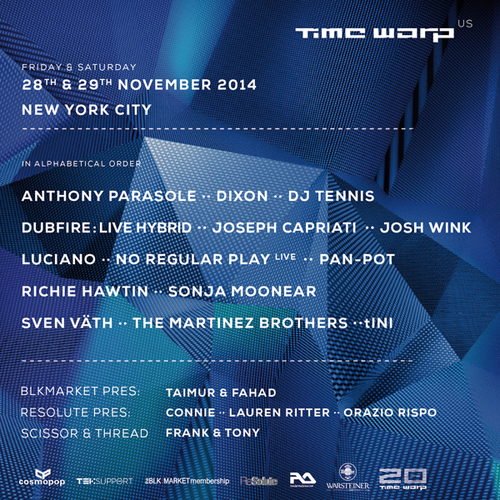 Time Warp US Announces Additional Artists